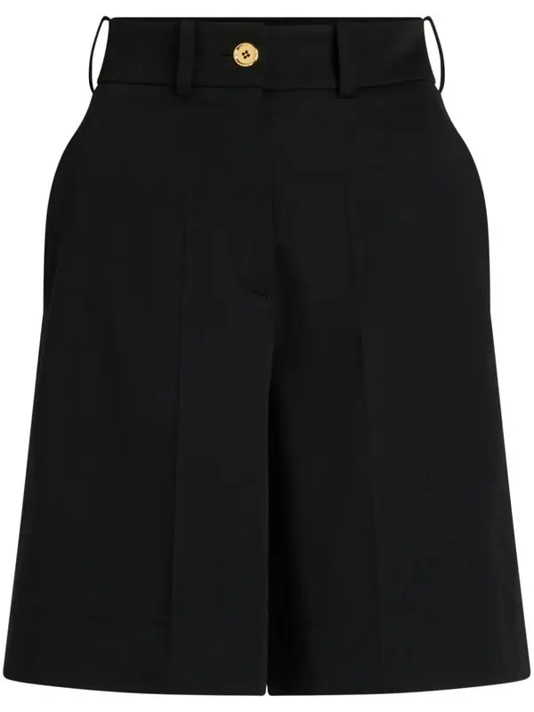 PATOU Gabardine Bermuda Shorts - Black