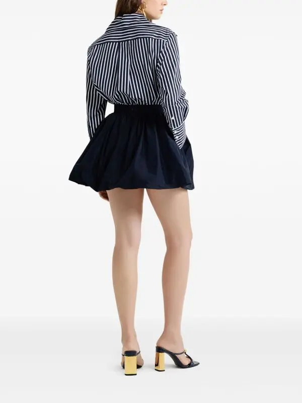 PATOU Faille Bubble Mini Skirt - Blue