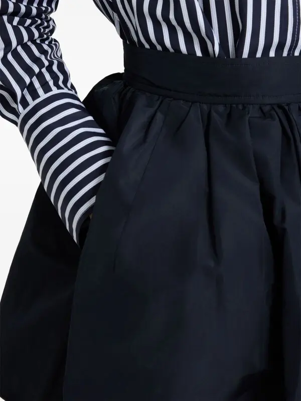 PATOU Faille Bubble Mini Skirt - Blue