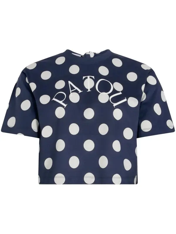 PATOU Logo-print Split-back T-shirt