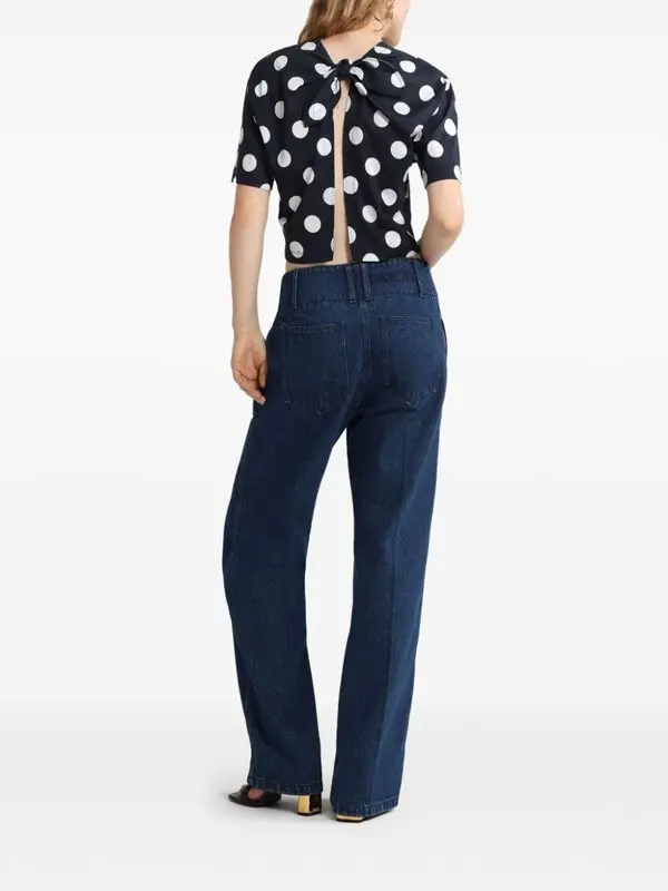 PATOU Logo-print Split-back T-shirt