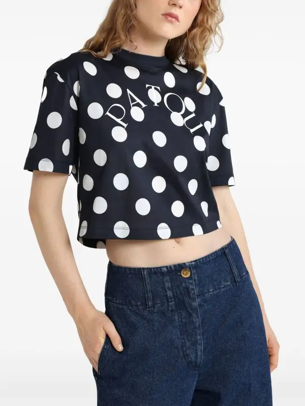 PATOU Logo-print Split-back T-shirt