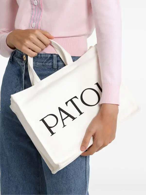 PATOU Logo-print Tote Bag - White