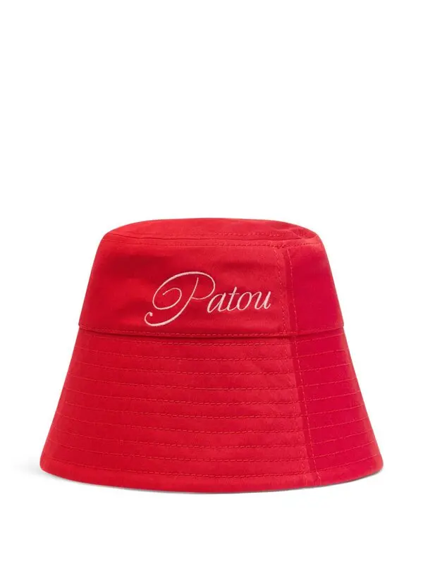 Patou Logo-embroidered Bucket Hat - Red