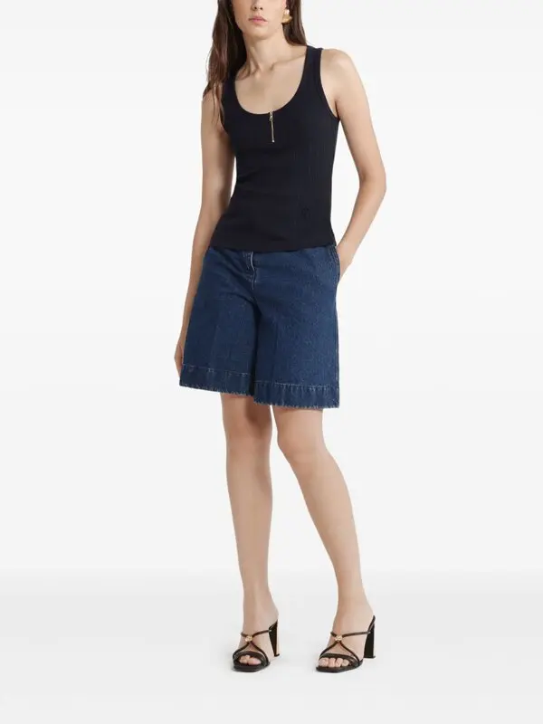 PATOU Ribbed Tank Top - Blue