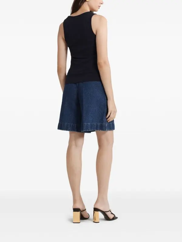 PATOU Ribbed Tank Top - Blue