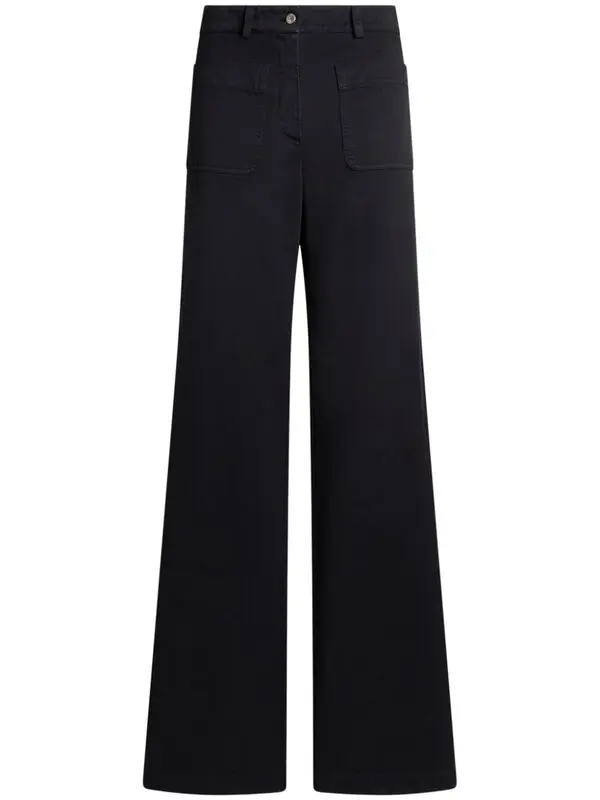 Etro Wide-leg Trousers - Blue