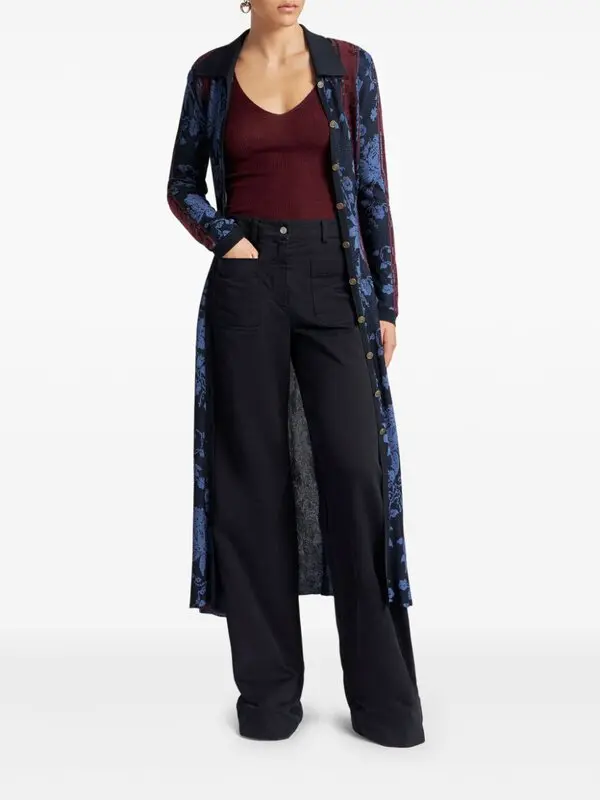 Etro Wide-leg Trousers - Blue