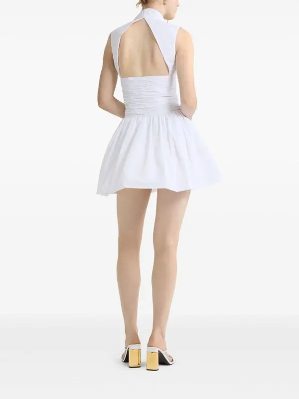 PATOU Open-back Bubble Mini Dress - White