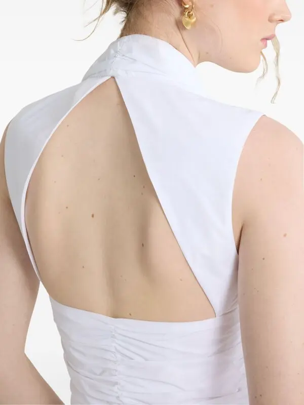 PATOU Open-back Bubble Mini Dress - White