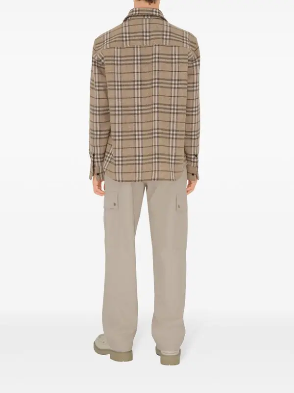 Burberry Checked Wool Shirt