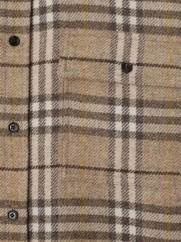 Burberry Checked Wool Shirt