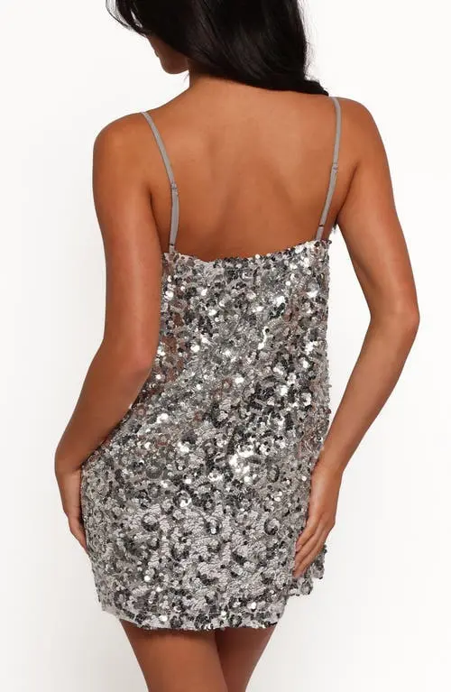 petal and pup silver dress Camala Maxi Dress - Grey Silver