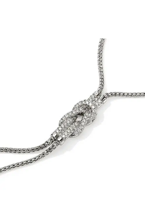 John Hardy Love Knot Y-necklace - Silver