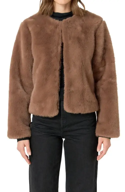 Endless Rose Faux Fur Jacket