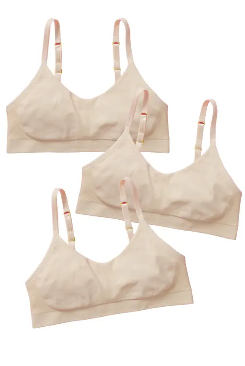YELLOWBERRY Tulip Seamless Bra 3pk - Doe