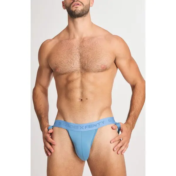 SAVAGE X FENTY Shadow Fit Jock Strap - Blue Haze
