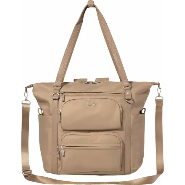 BAGGALLINI Nolita Small Convertible Backpack - Taupe Twill