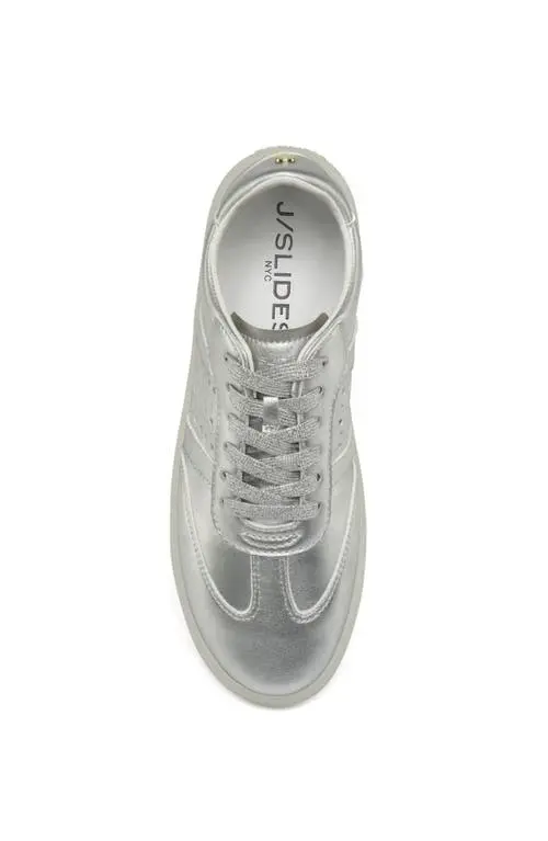 J/SLIDES NYC Hunter Sneaker - Silver