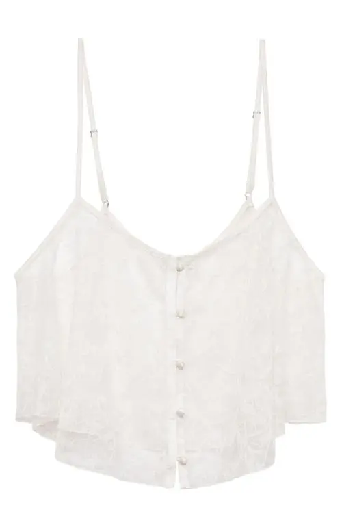 FLEUR DU MAL Flutter Lace Camisole - Ivory