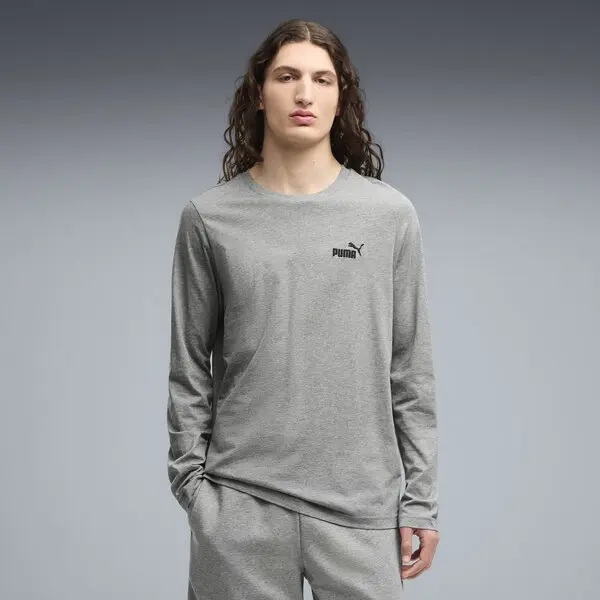 PUMA Essentials No. 1 Logo Long Sleeve T-shirt - Gray