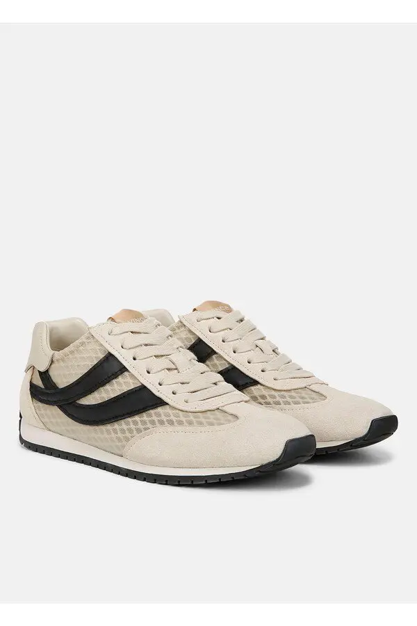Vince Oasis Mesh & Leather Runner Sneakers - Black