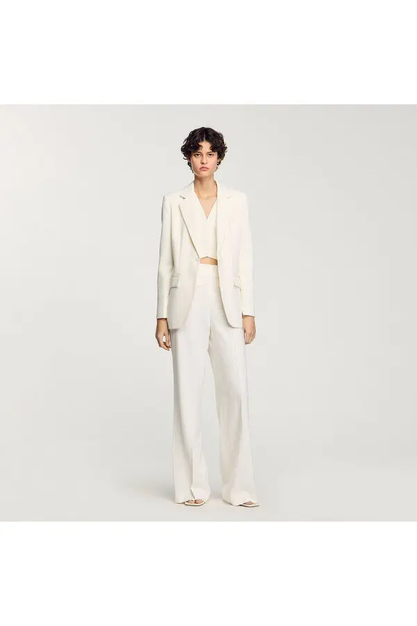 Sandro Sequin Suit Trousers