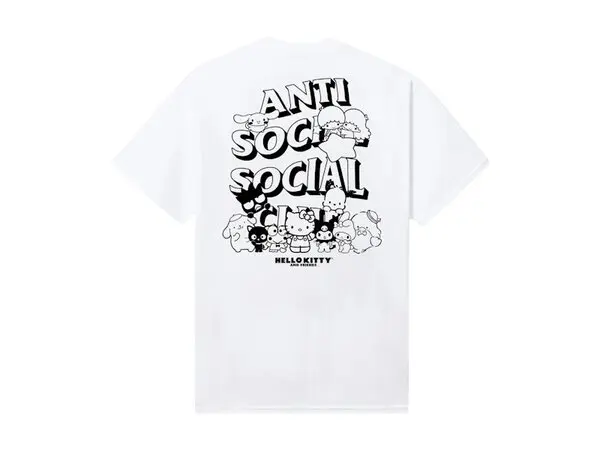 ANTI SOCIAL SOCIAL CLUB X Hello Kitty Weird Tee Shirt - White
