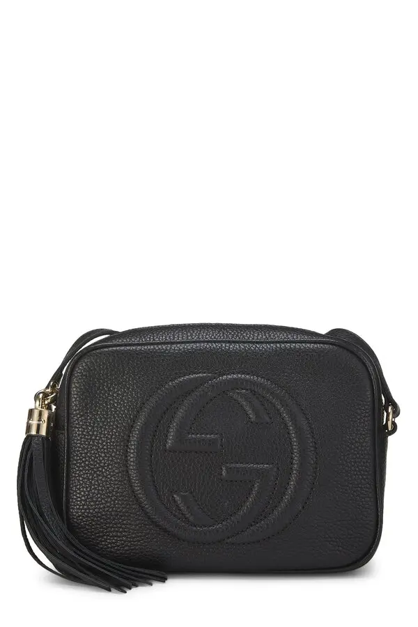 Gucci Leather Soho Disco Bag - Black