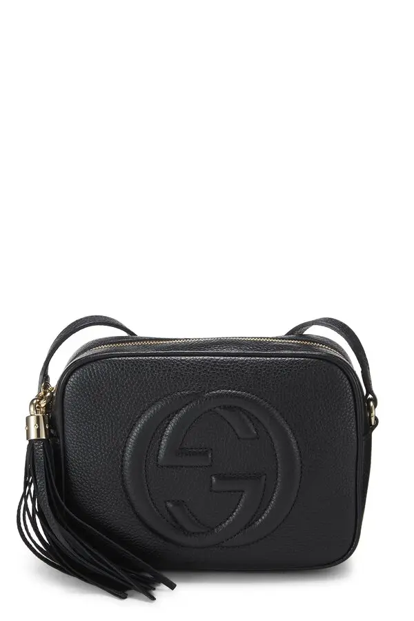 Gucci Leather Soho Disco Bag - Black
