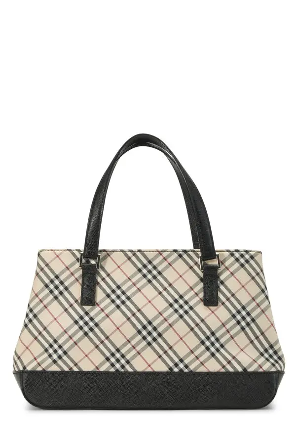 Burberry Check Jacquard Handbag