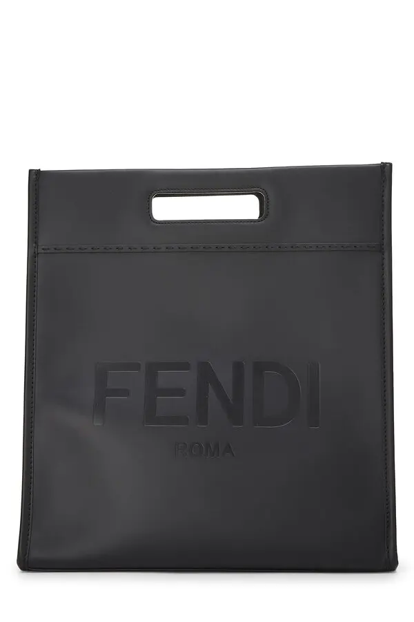 Fendi Calfskin Logo Shopper Tote
