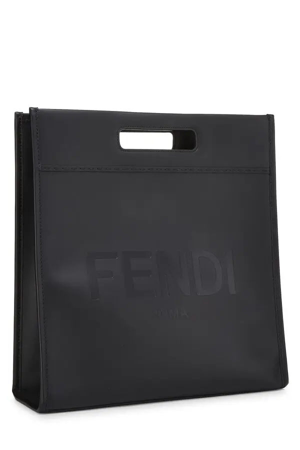 Fendi Calfskin Logo Shopper Tote