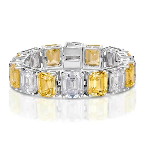 ANNA ZUCKERMAN 100 Carat Statement Bracelet - Canary Yellow