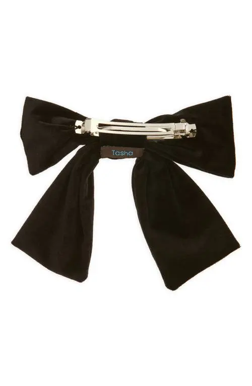 Tasha Velvet Bow Barrette