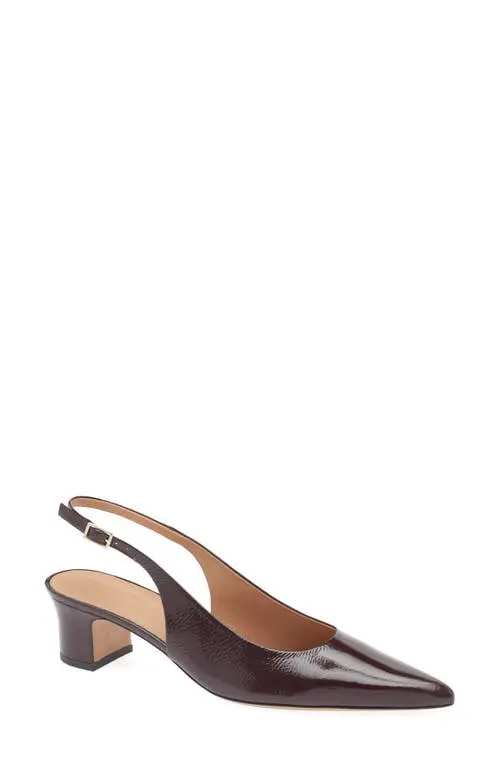 MANSUR GAVRIEL Pointed Toe Slingback Pump - Aubergine