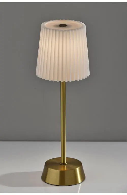 ADESSO Bobby Cordless Led Table Lamp - Antique Brass