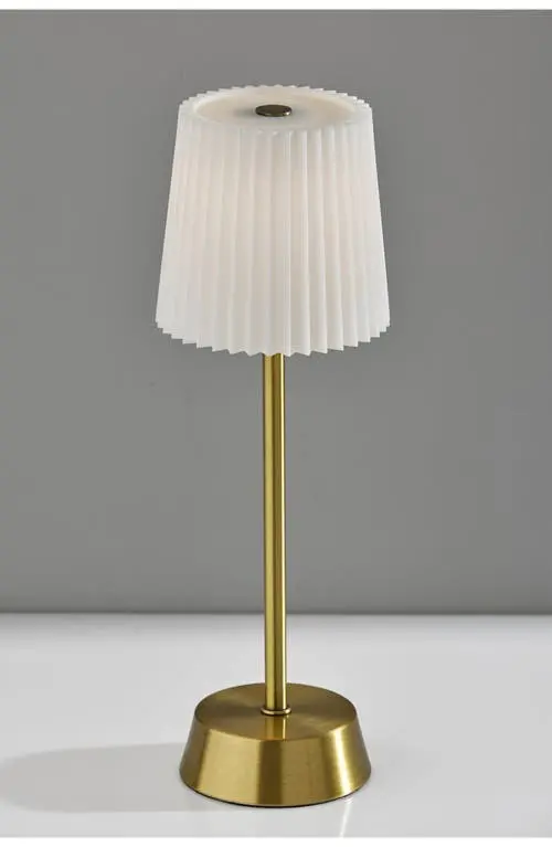ADESSO Bobby Cordless Led Table Lamp - Antique Brass