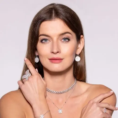 ANNA ZUCKERMAN Diamond Disco Earrings