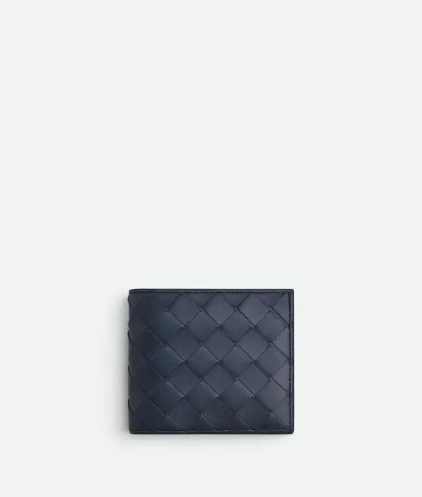 BOTTEGA  VENETA Intrecciato Bi-fold Wallet With Coin Purse - Space