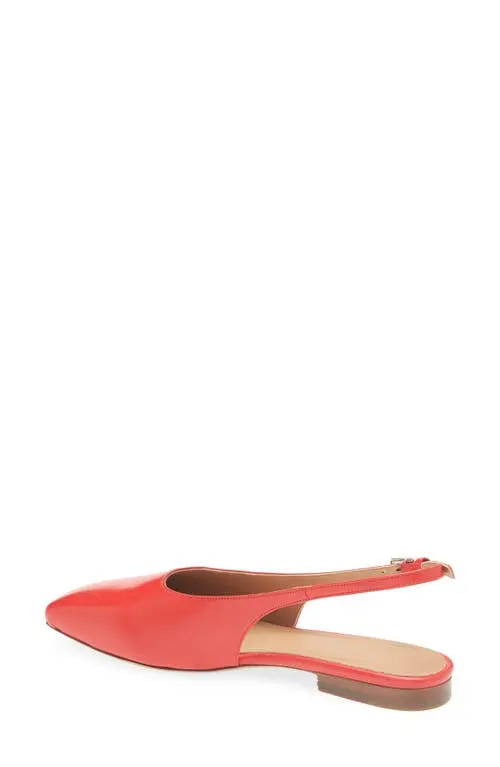 MANSUR GAVRIEL Square-toe Slingback Flat - Flamma