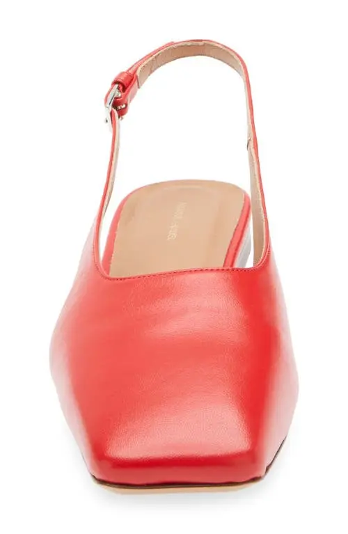 MANSUR GAVRIEL Square-toe Slingback Flat - Flamma