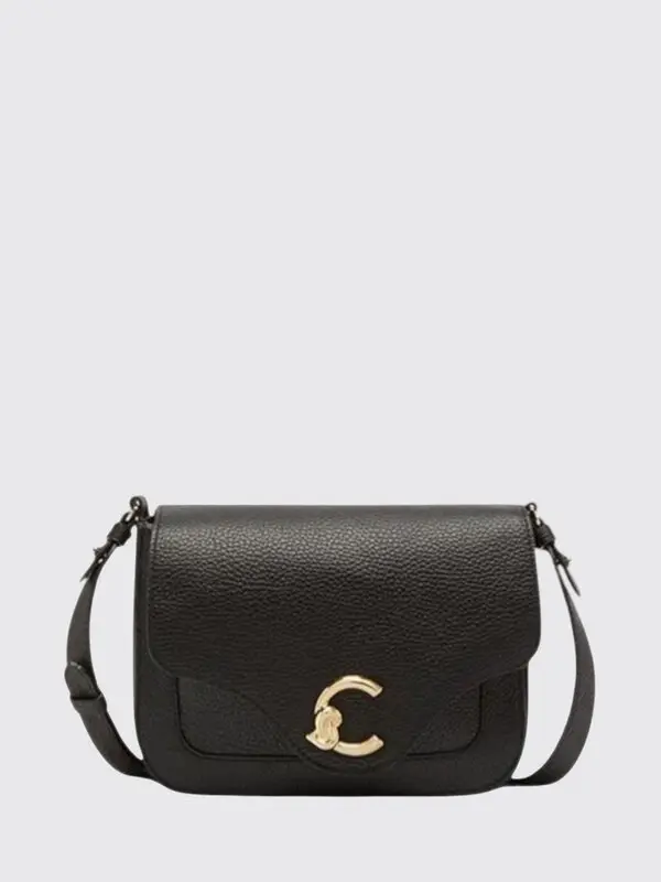 COCCINELLE C-me Hammered Leather Mini Bag - Black