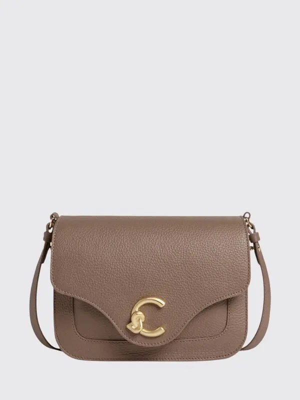 COCCINELLE C-me Hammered Leather Mini Bag - Brown