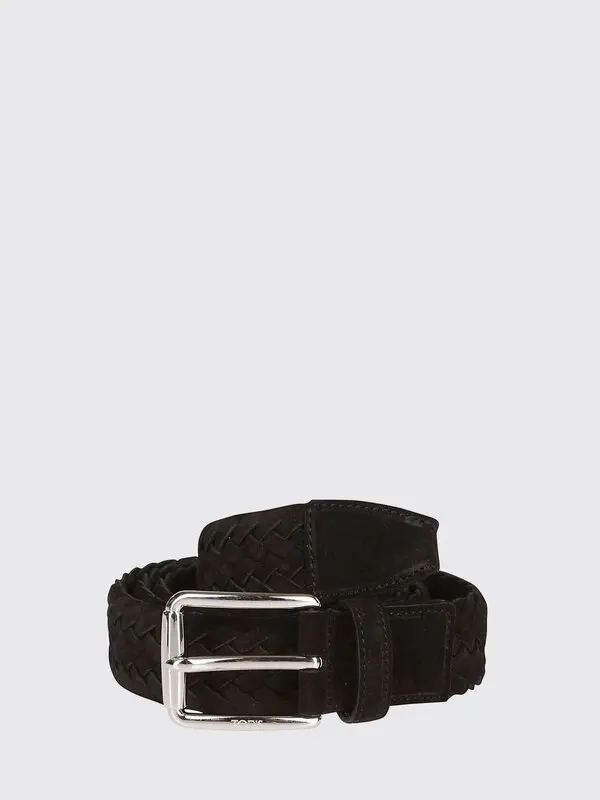 TOD'S Braided Belt - Black