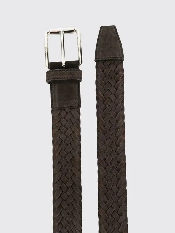 TOD'S Woven Leather Belt - Dark