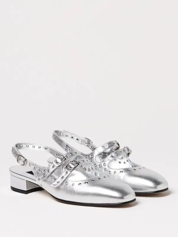 CAREL Slingback Pumps - Silver