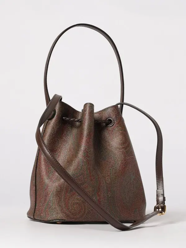Etro Paisley Print Drawstring Bucket Bag