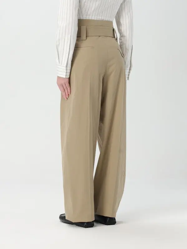 Bottega Veneta Belted Wide-leg Trousers - Sand