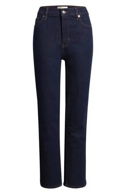 FRAME Le Sleek High Waist Ankle Straight Leg Jeans - Rinse